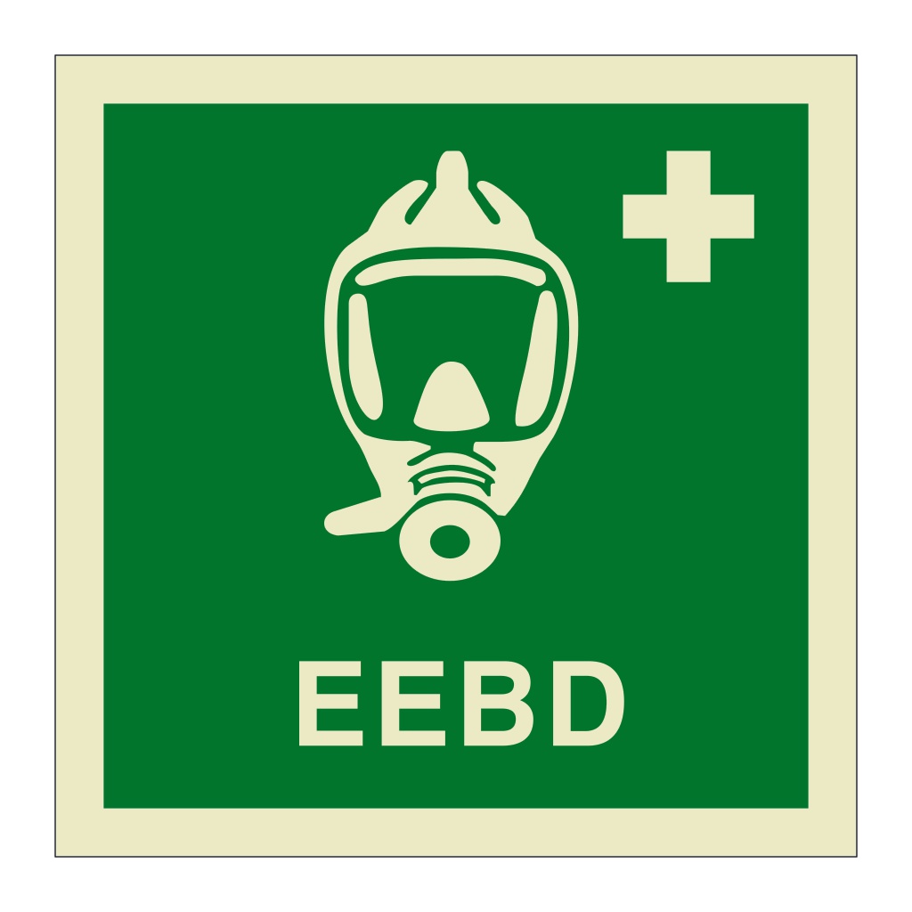 Emergency escape breathing device EEBD (Marine Sign) | British Safety Signs