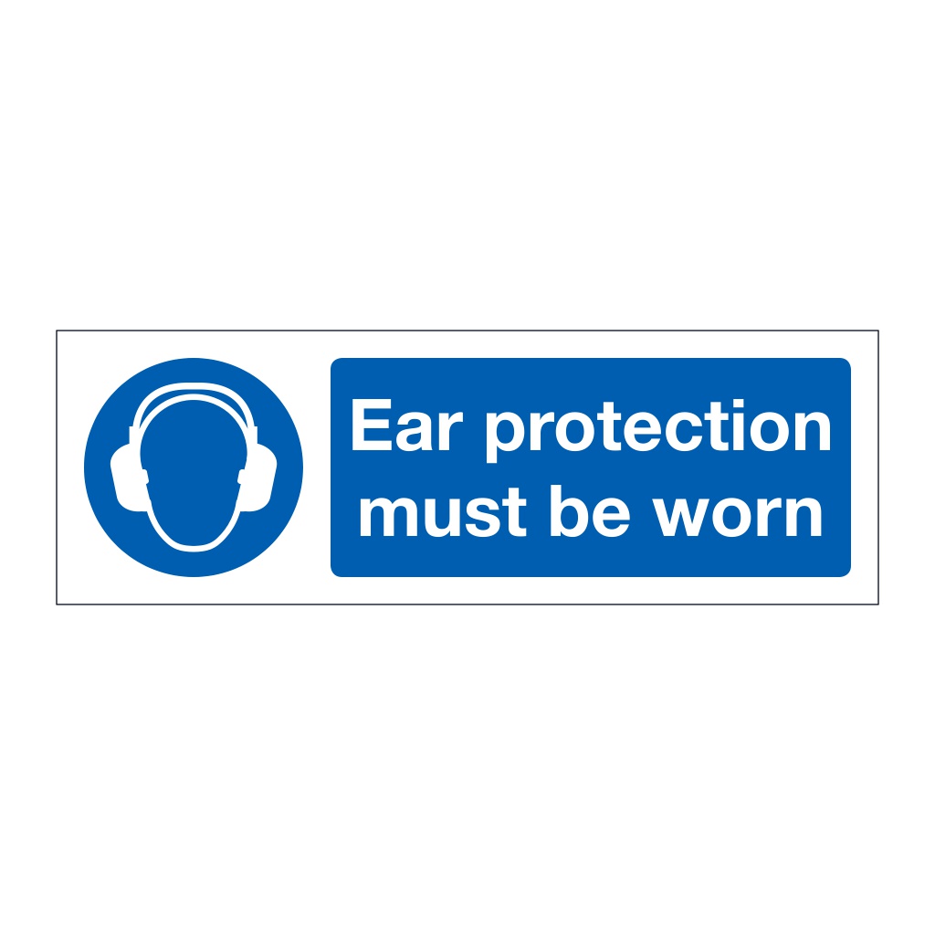 Ear protection must be worn (Marine Sign) | British Safety Signs