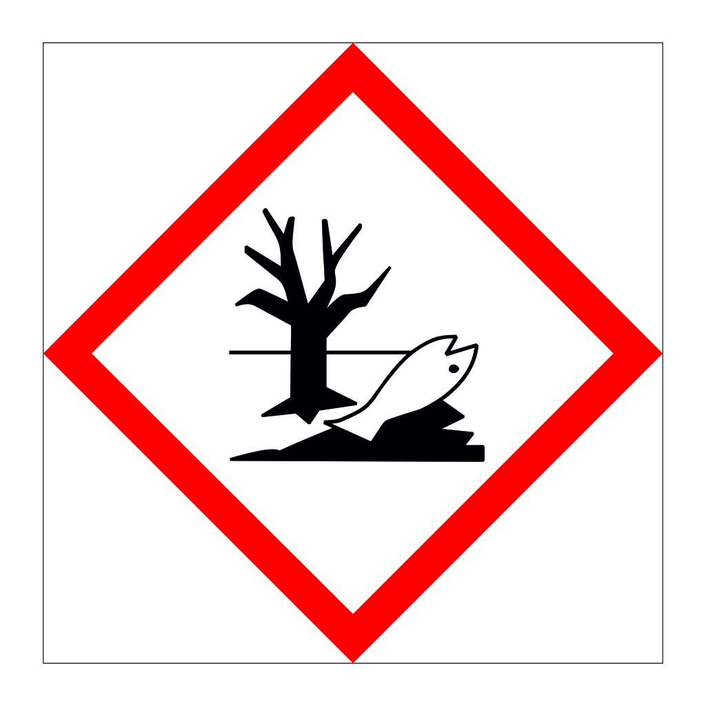 Dangerous for the environment Hazard Warning Diamond GHS Label ...