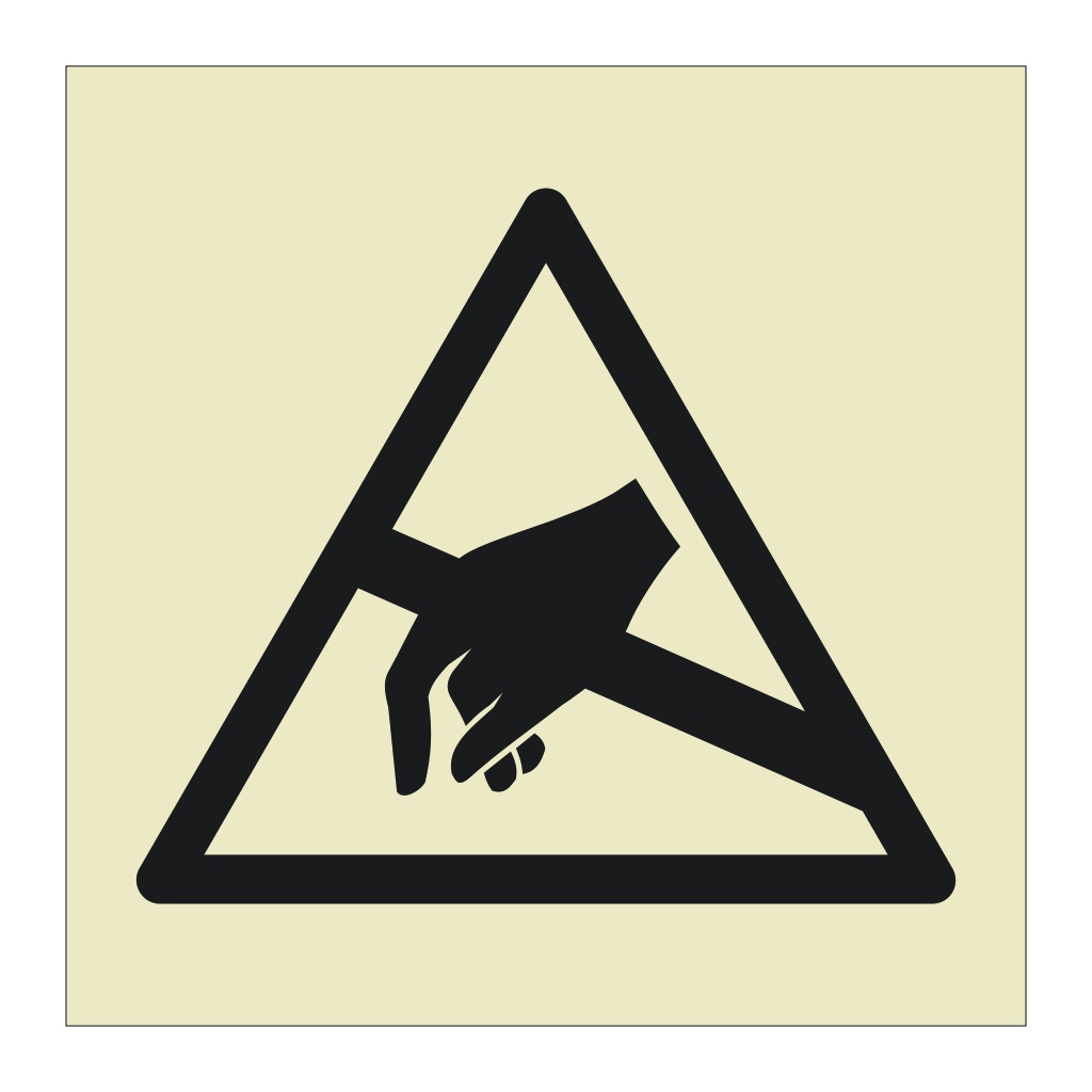 Do not touch hazard warning symbol sign | British Safety Signs