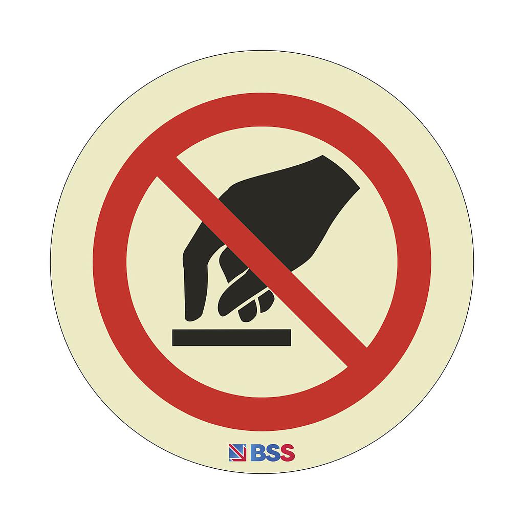 Do not touch labels (Sheet of 18) | British Safety Signs