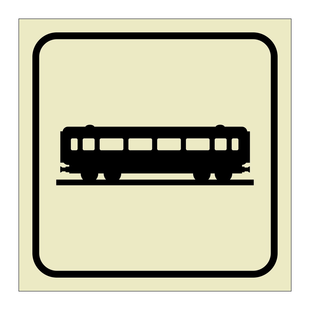 Train (Marine Sign) | British Safety Signs