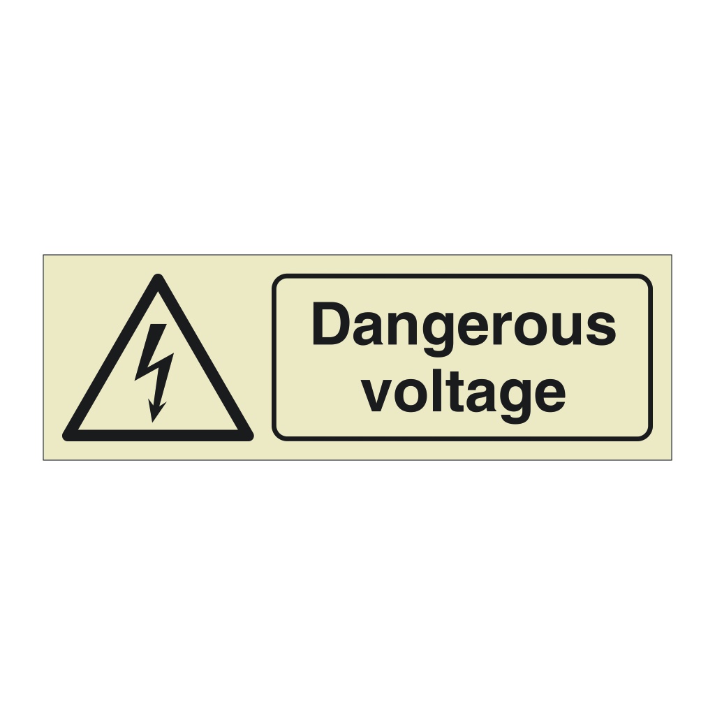 Dangerous Voltage (Offshore Wind Sign) | British Safety Signs