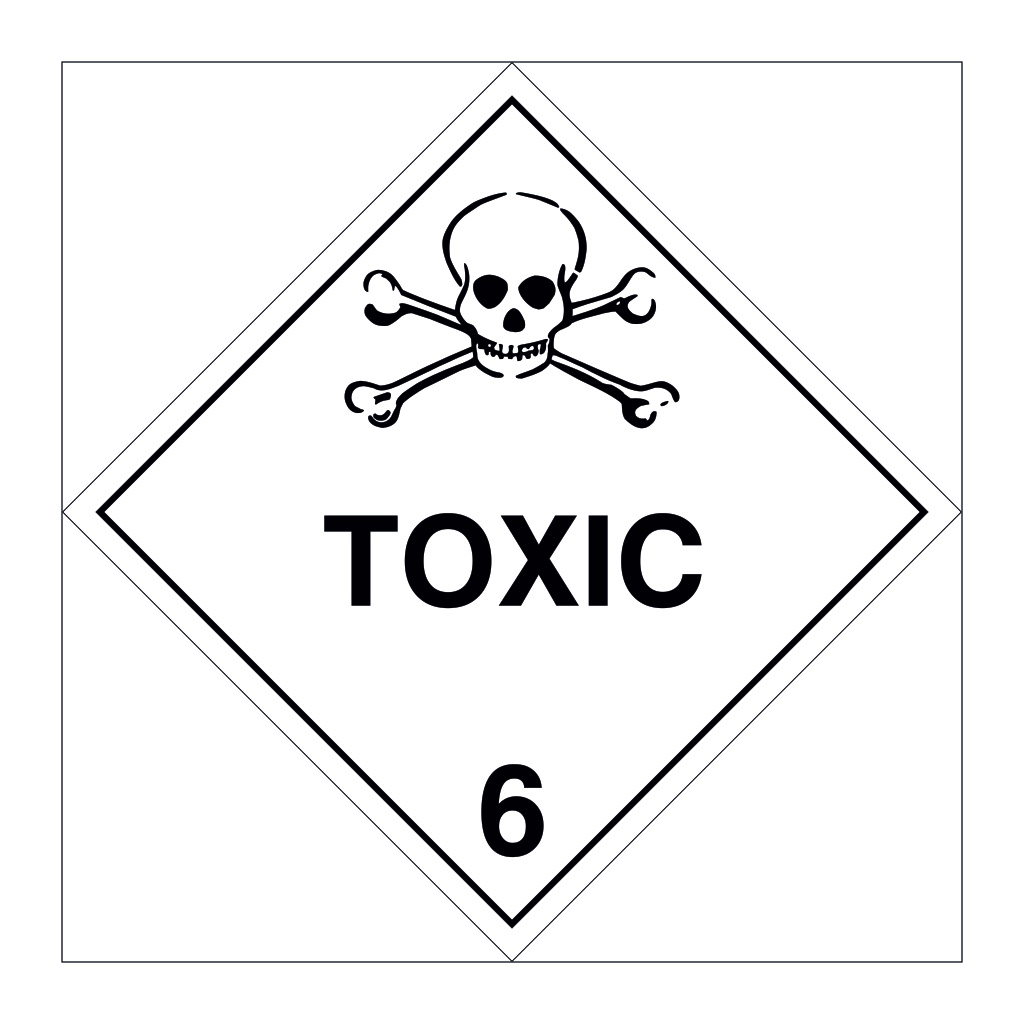Hazard Diamond Class 6.1 Toxic Substances (Marine Sign) | British ...