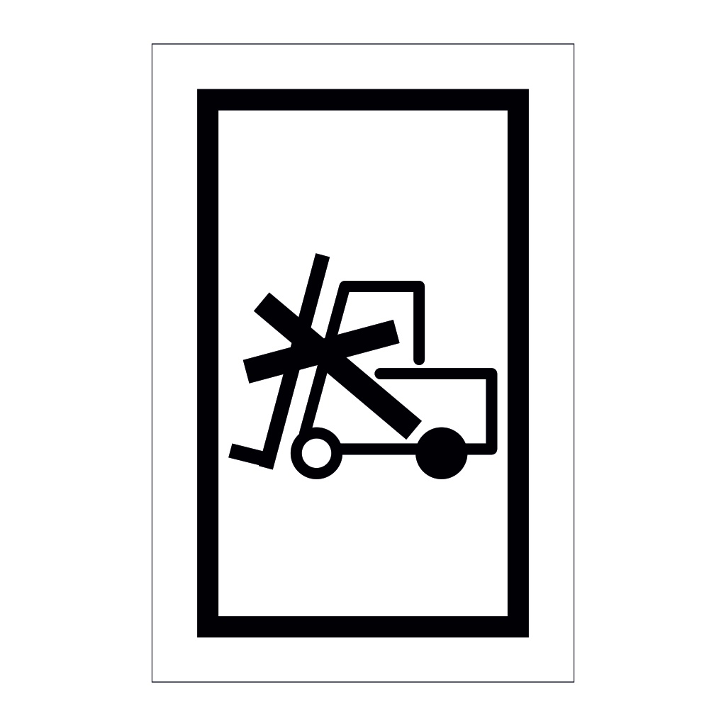 Do not use forklift trucks (Marine Sign) | British Safety Signs