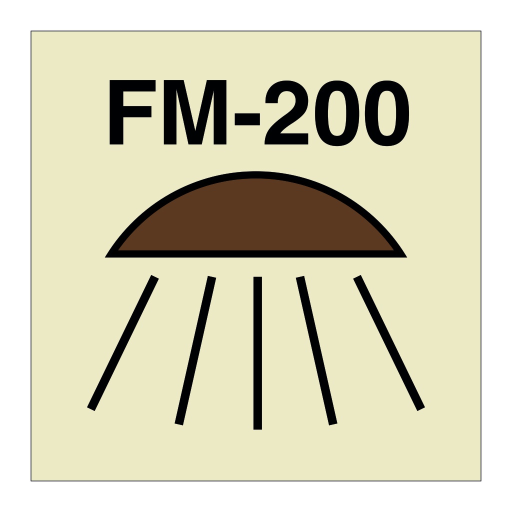 Space or group of spaces protected by FM-200 fire extinguishing system ...