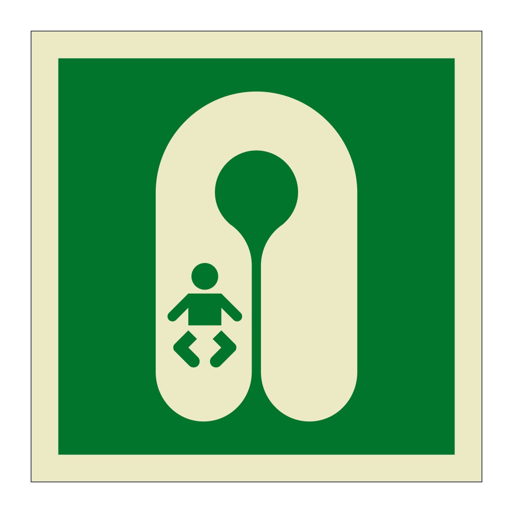 Infant Lifejacket symbol (Marine Sign) | British Safety Signs