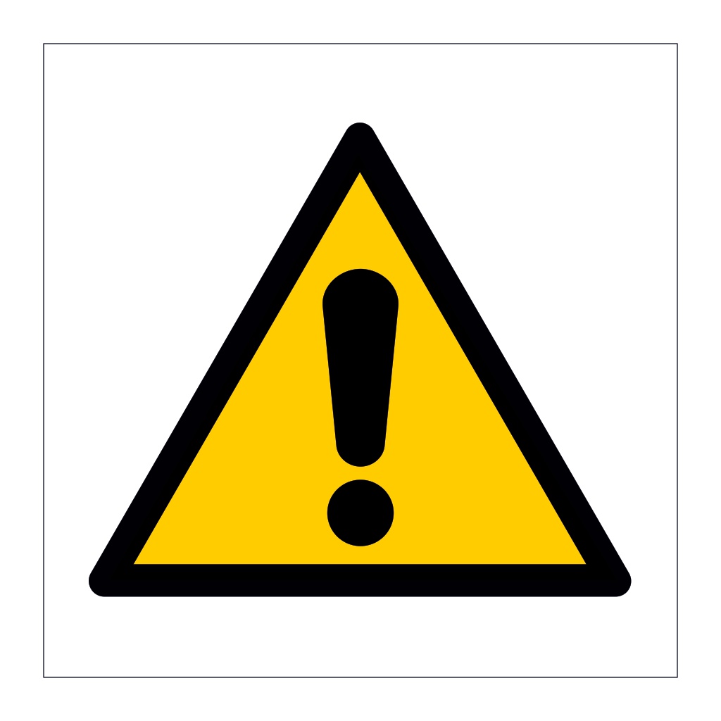 General warning symbol sign | British Safety Signs