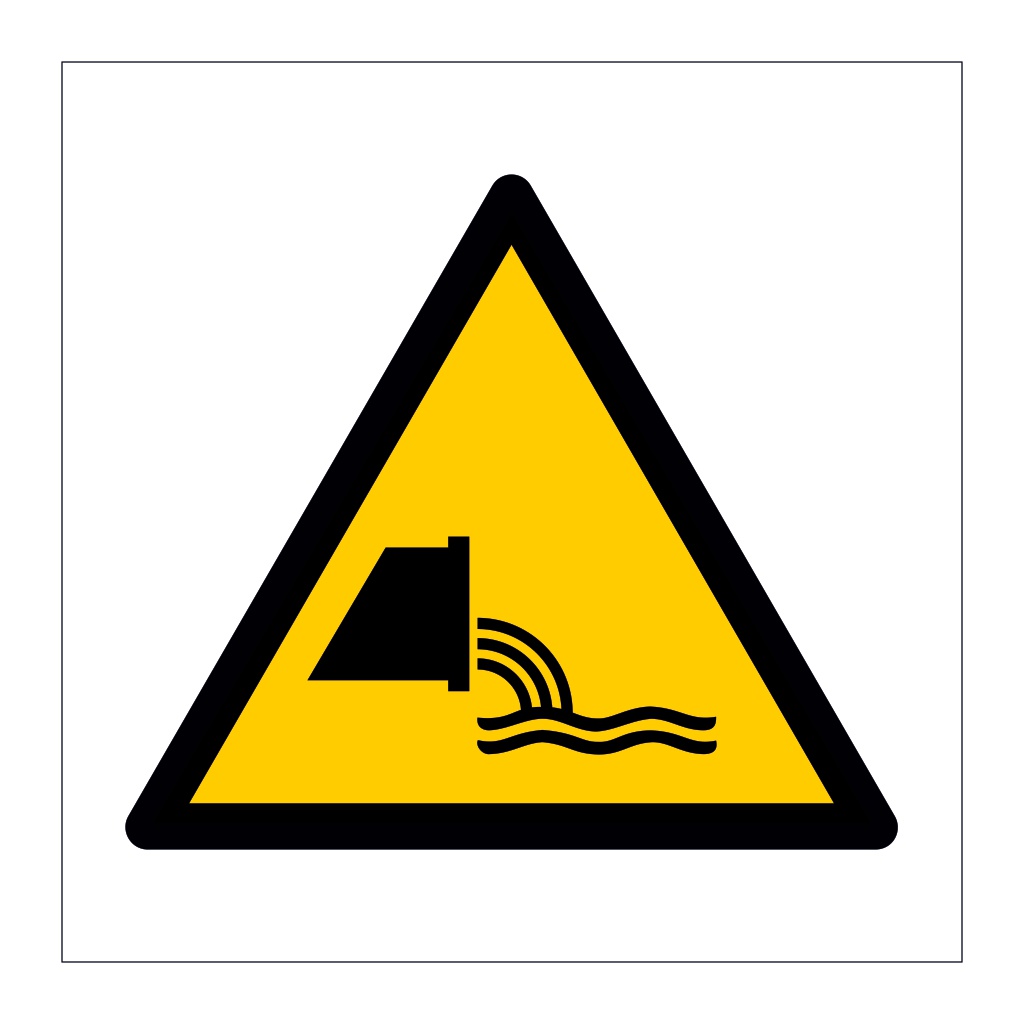 Sewage effluent outfall symbol sign | British Safety Signs
