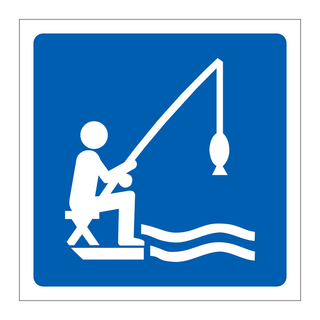 Fishing area symbol sign | British Safety Signs