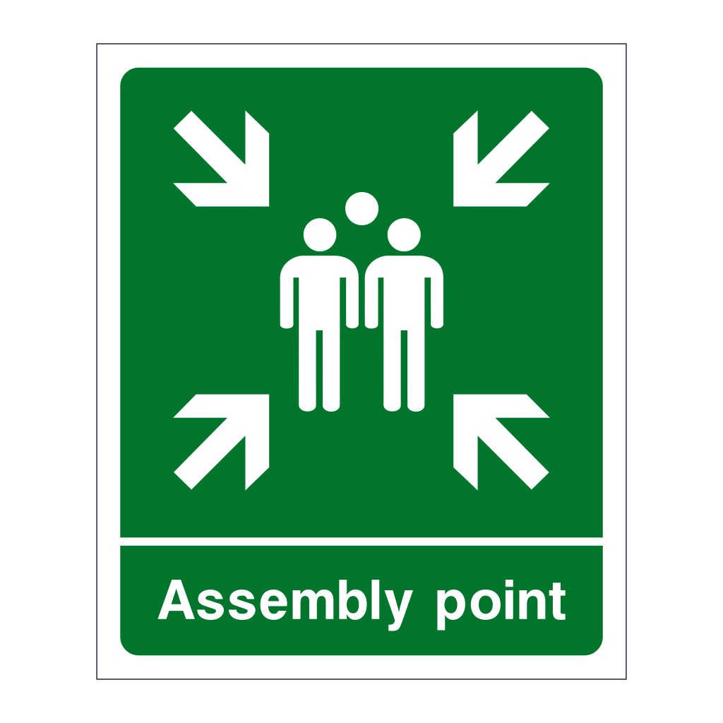 Assembly Point sign | Manufactured by British Safety Signs