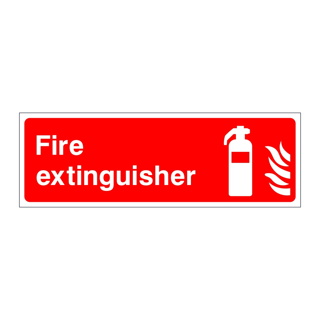 Fire extinguisher sign | British Safety Signs