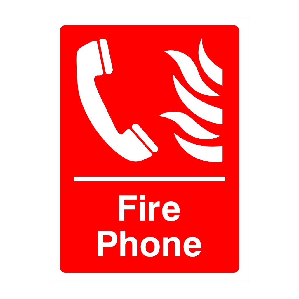 Fire phone sign | British Safety Signs