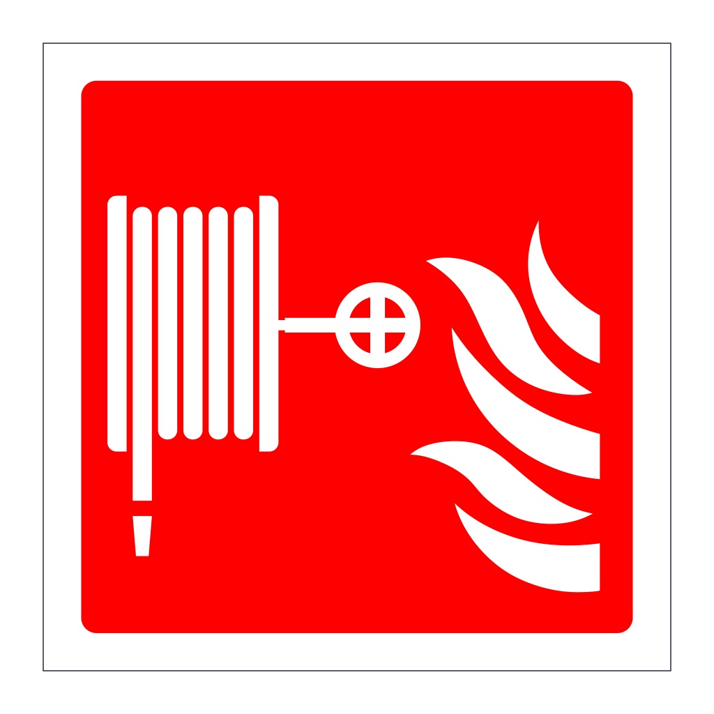 Fire hose symbol sign | British Safety Signs
