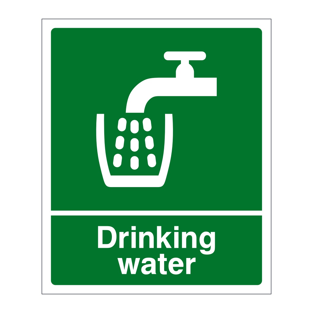 Drinking Water sign | British Safety Signs