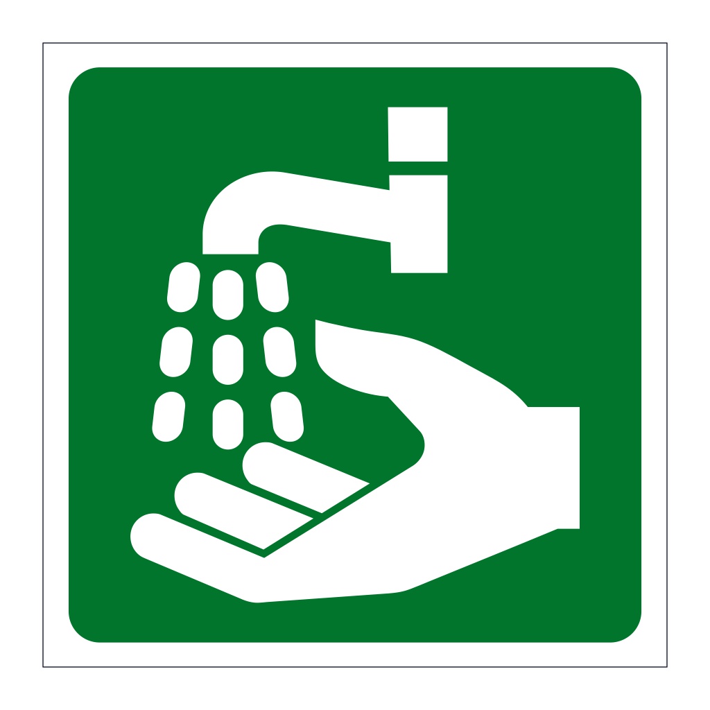 Wash your hands symbol sign | by British Safety Signs