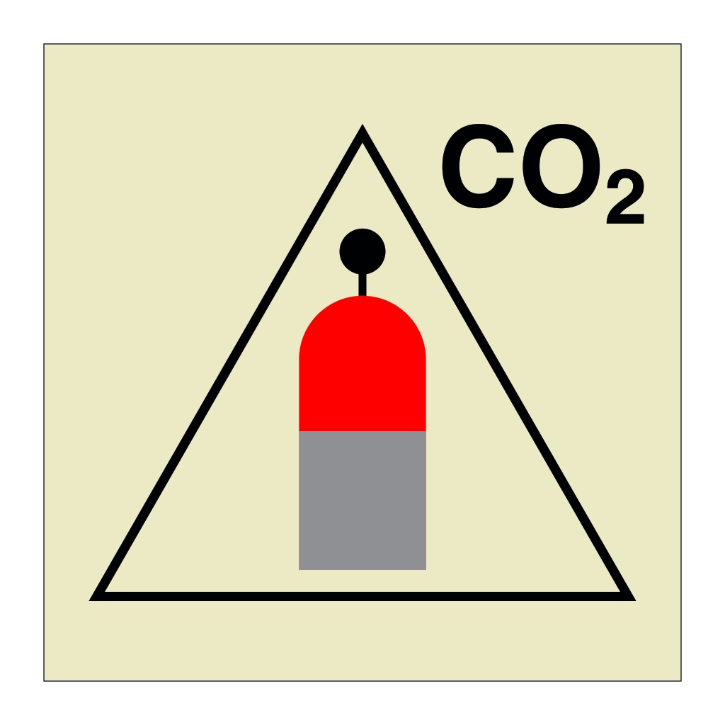 CO2 Remote Release Station (Marine Sign) | British Safety Signs