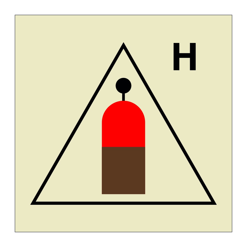Halon gas remote release station (Marine Sign) | British Safety Signs