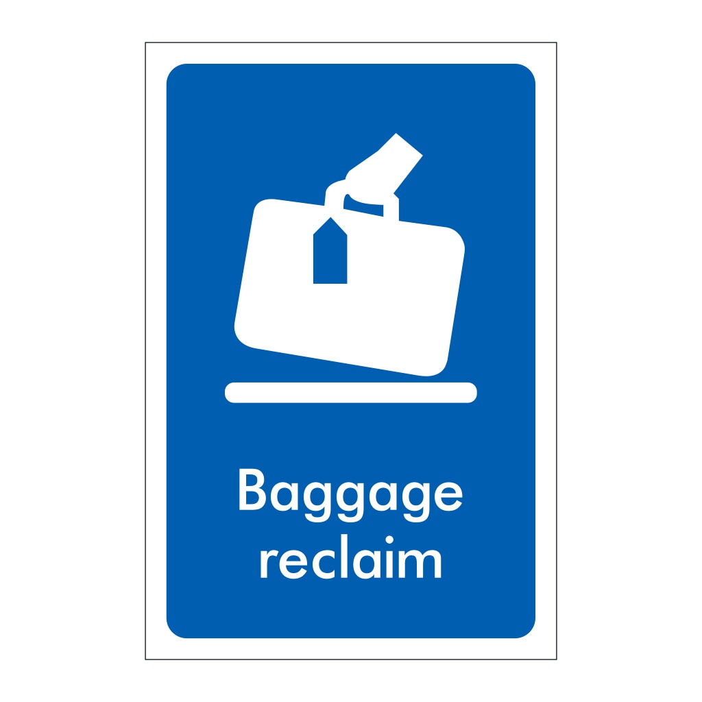 Airport Baggage Claim Sign Airport Baggage Claim Sign Hi Res Stock