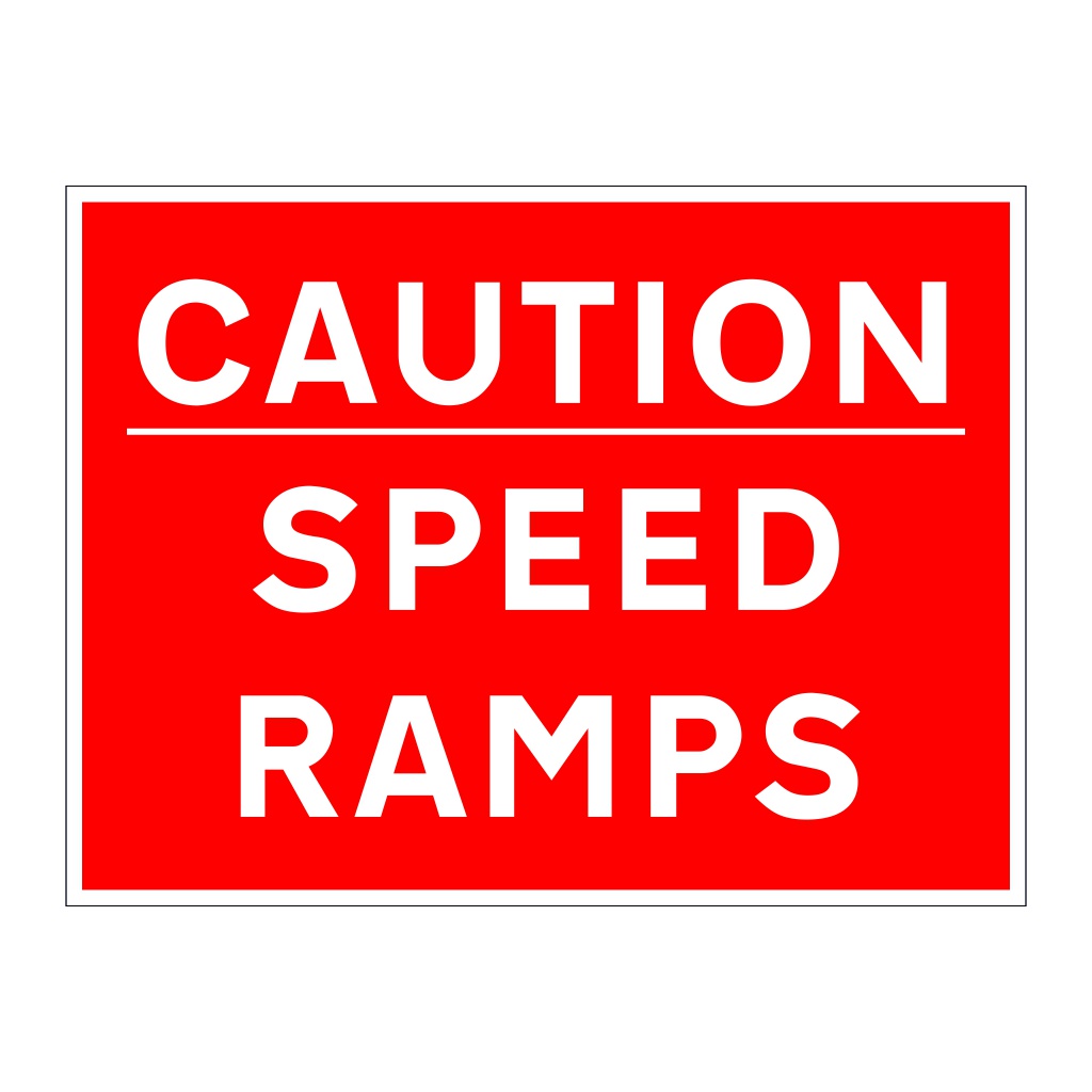 Caution speed ramps signs | by British Safety Signs