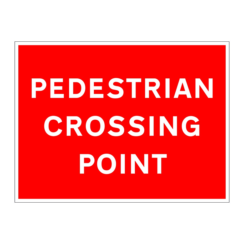 Pedestrian crossing point sign | by British Safety Signs