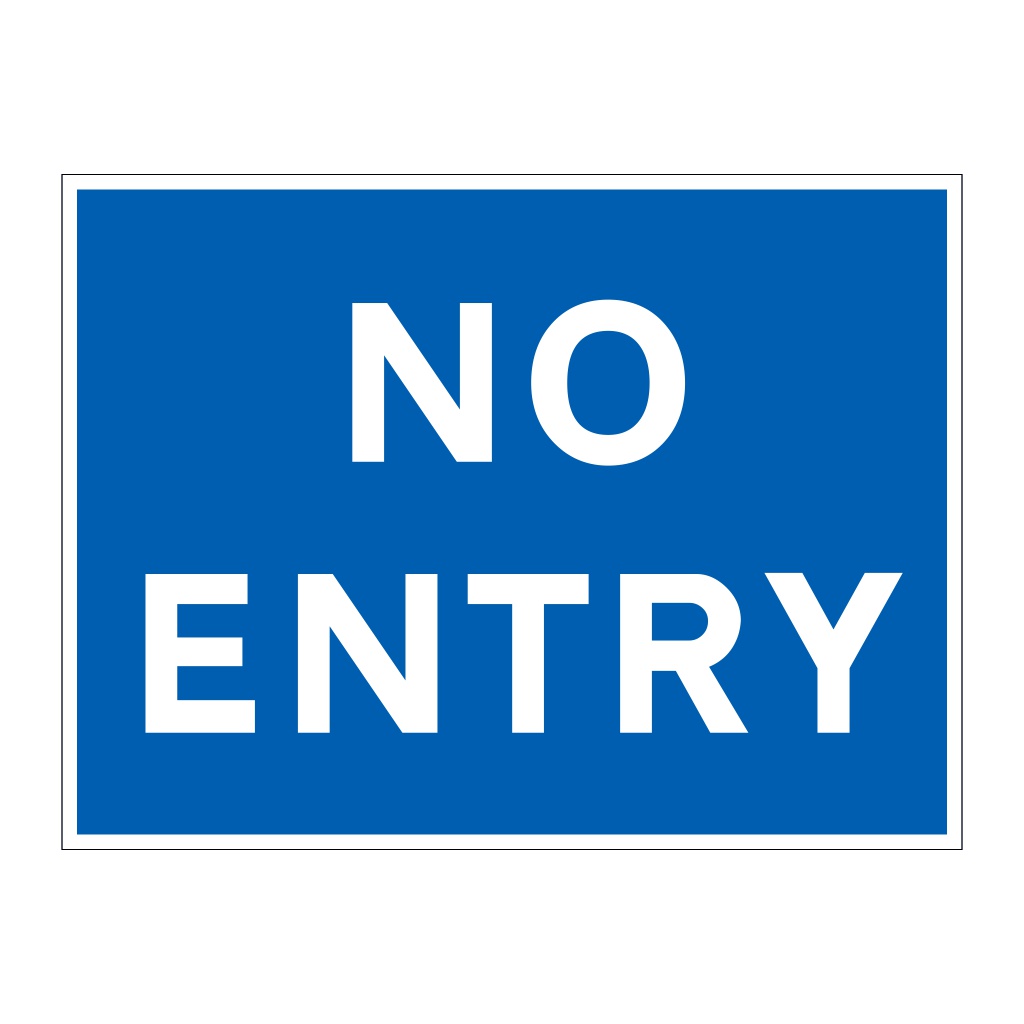 No Entry sign | Manufactured by British Safety Signs