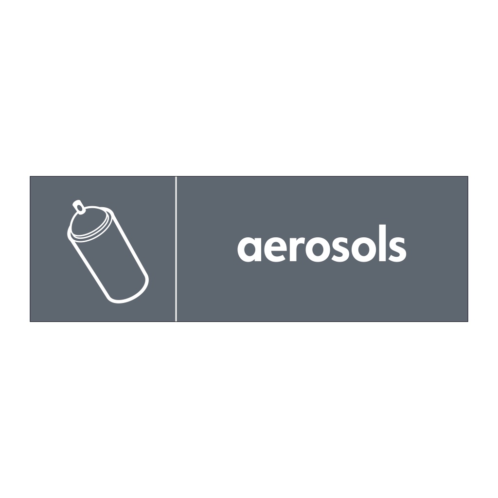 Aerosols with icon sign | British Safety Signs