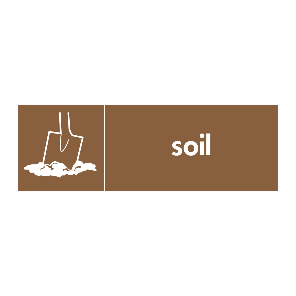 Soil with icon sign | British Safety Signs
