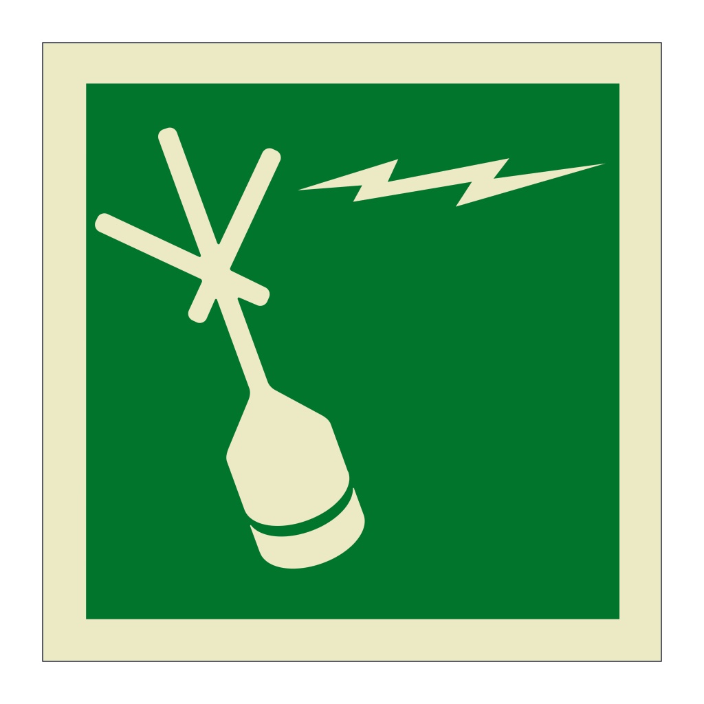 Emergency position indicating radio beacon EPIRB symbol (Marine Sign ...