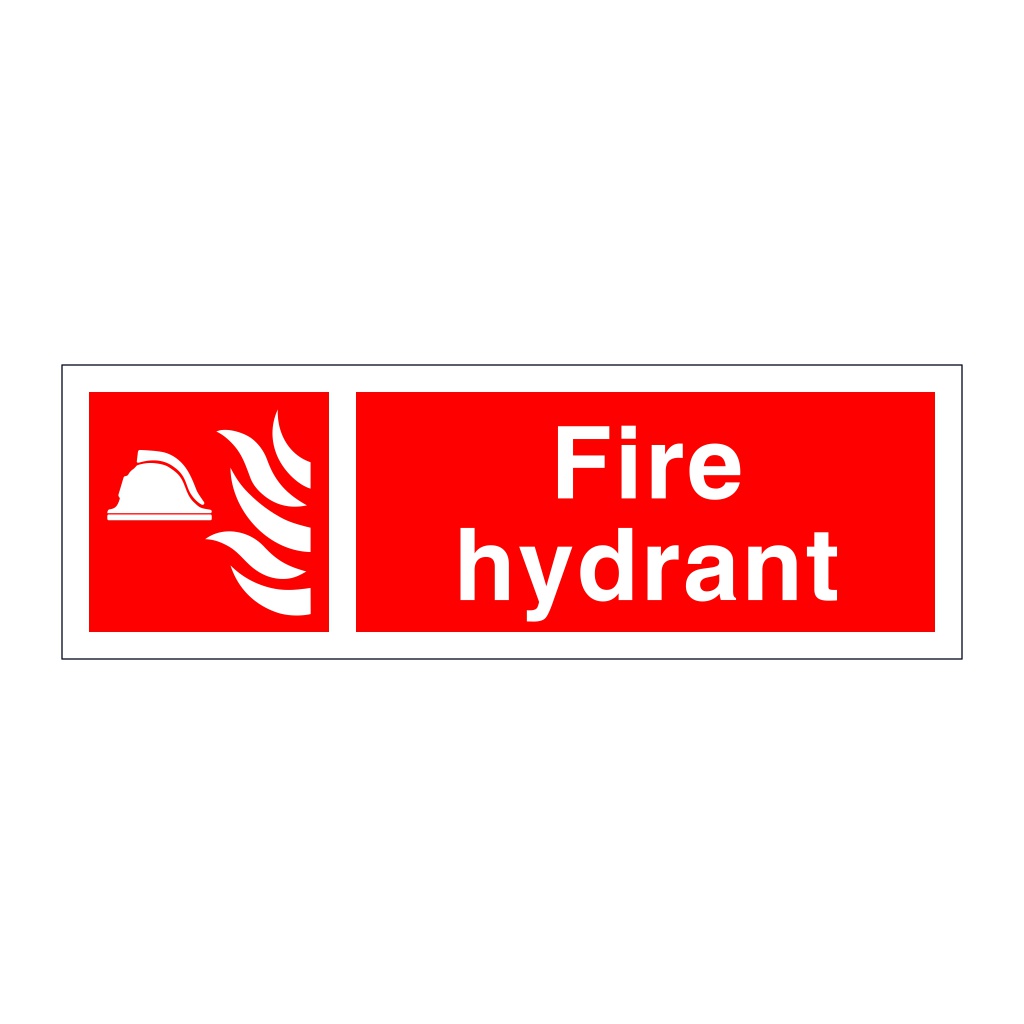 Fire Hydrant sign | British Safety Signs