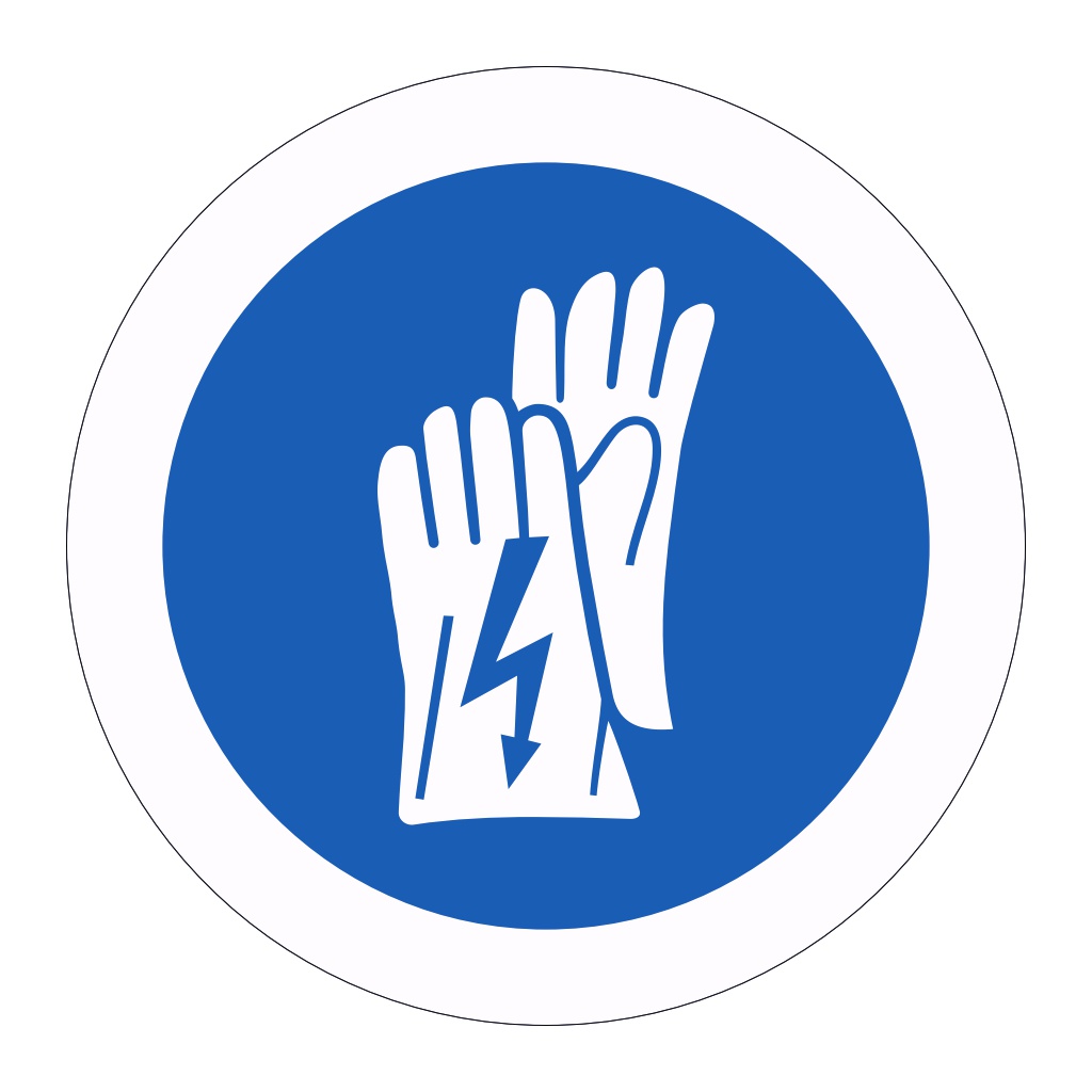 Anti-Static Gloves symbol labels | British Safety Signs