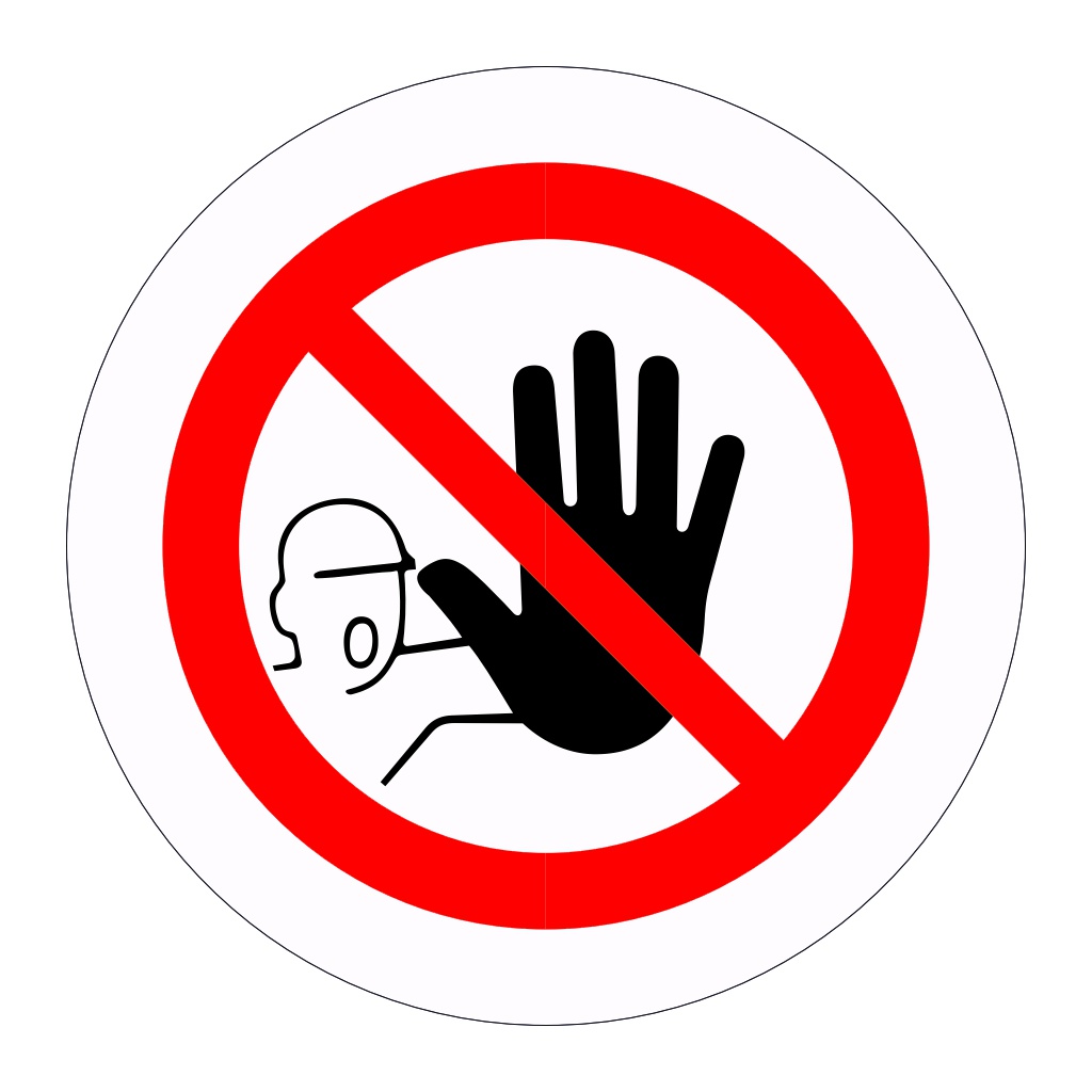No unauthorised access labels (Sheet of 18) | British Safety Signs