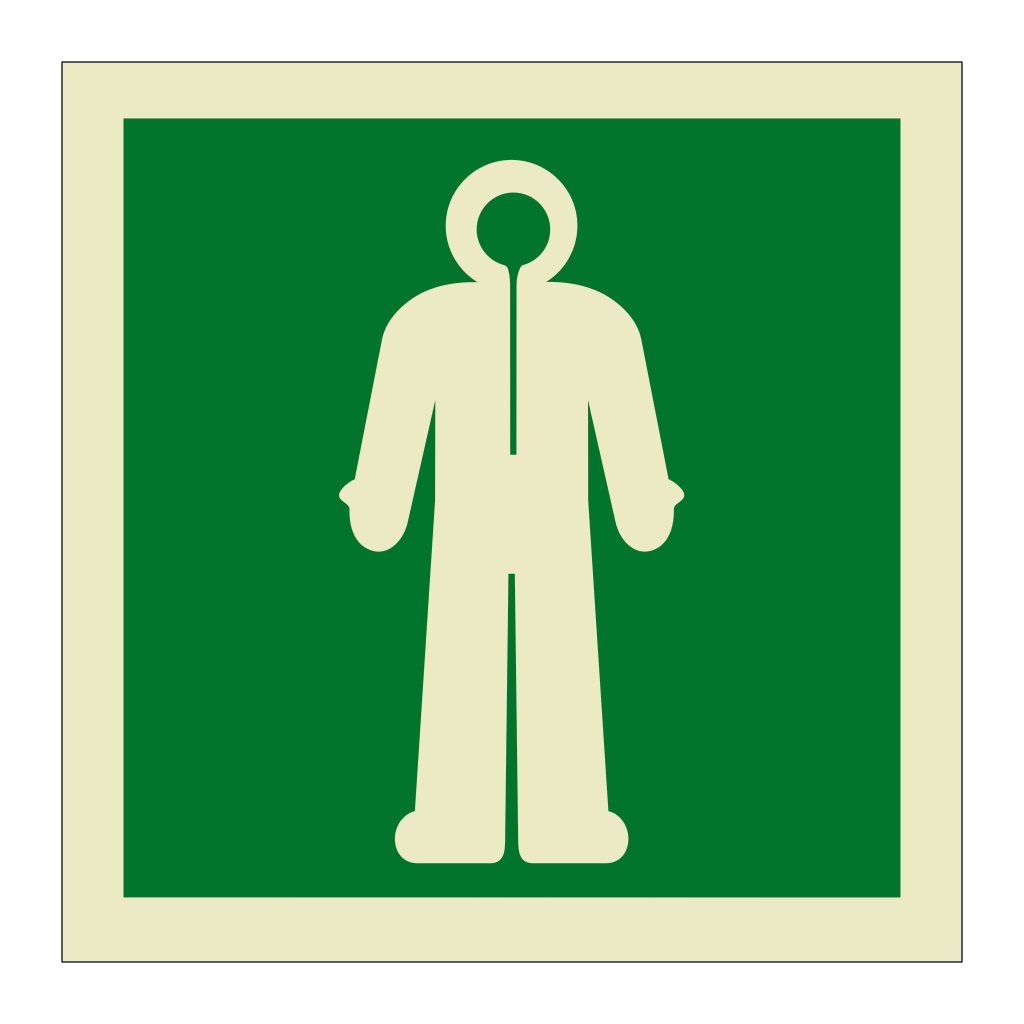 Immersion suit symbol 2019 (Marine Sign) | British Safety Signs