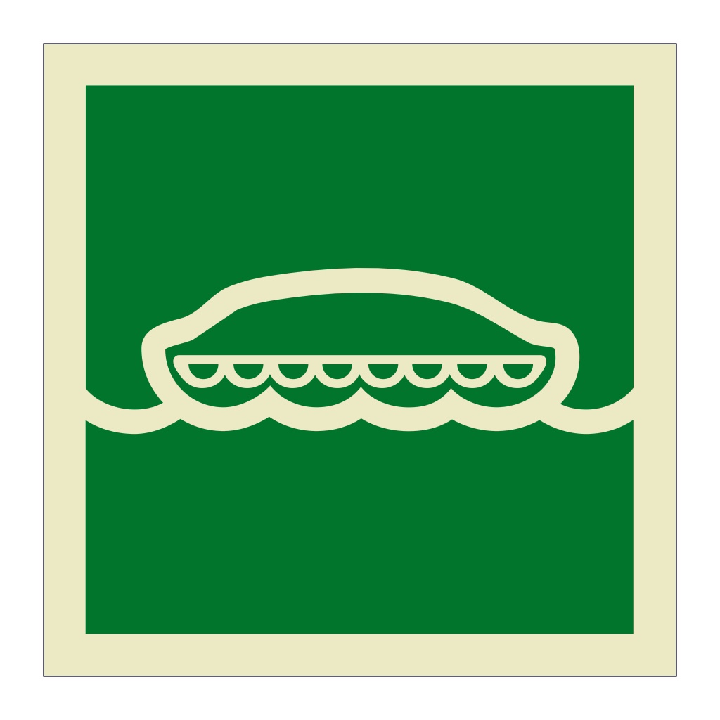 Lifeboat symbol (Marine Sign) | British Safety Signs
