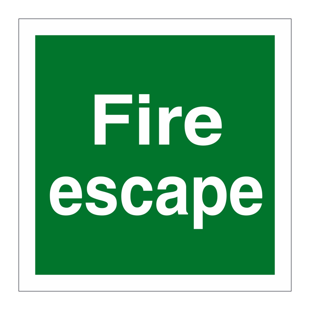 Fire Escape sign | British Safety Signs