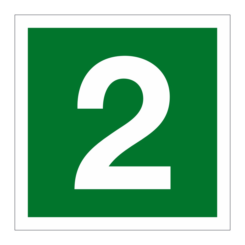 Assembly Point Number 2 sign | by British Safety Signs