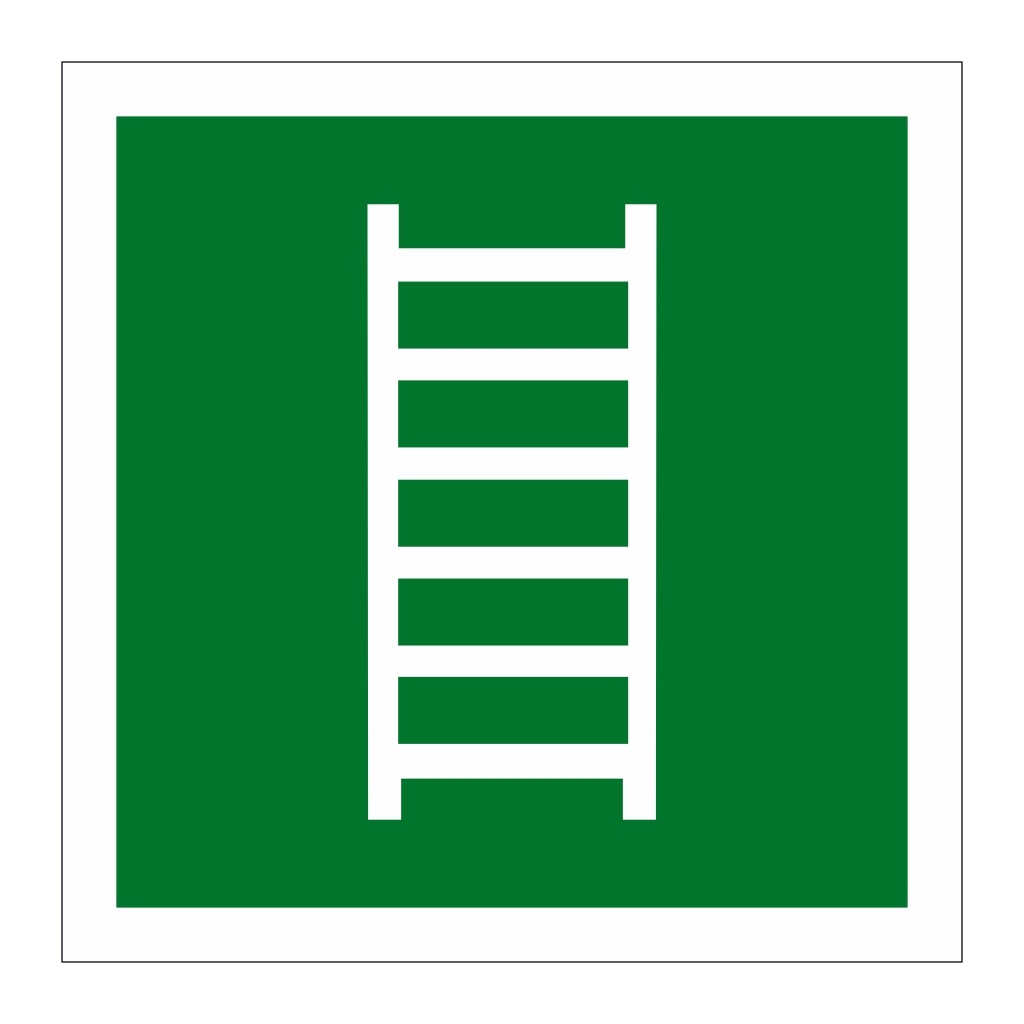 Evacuation Ladder symbol only sign | by British Safety Signs
