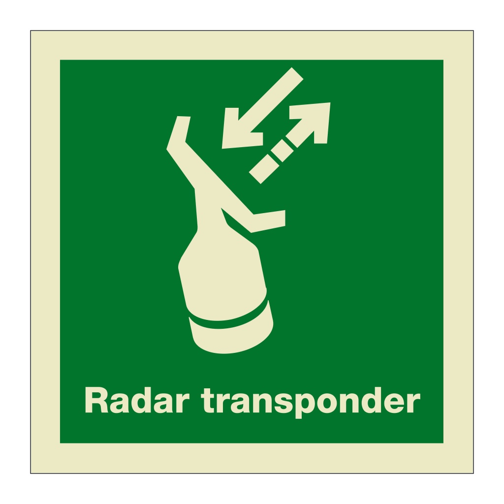 Search and rescue transponder SART with text (Marine Sign) | British ...