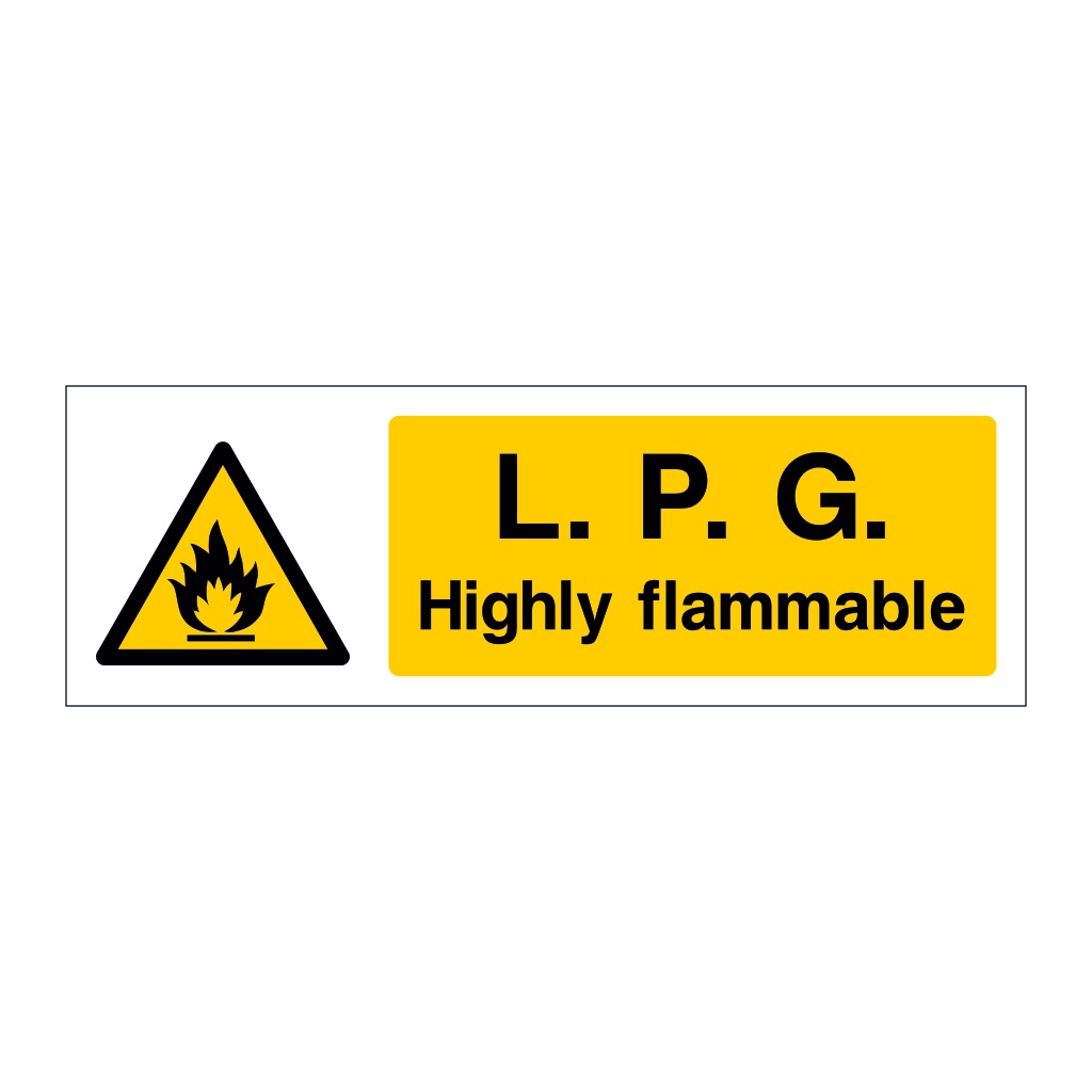 LPG Highly flammable | British Safety Signs