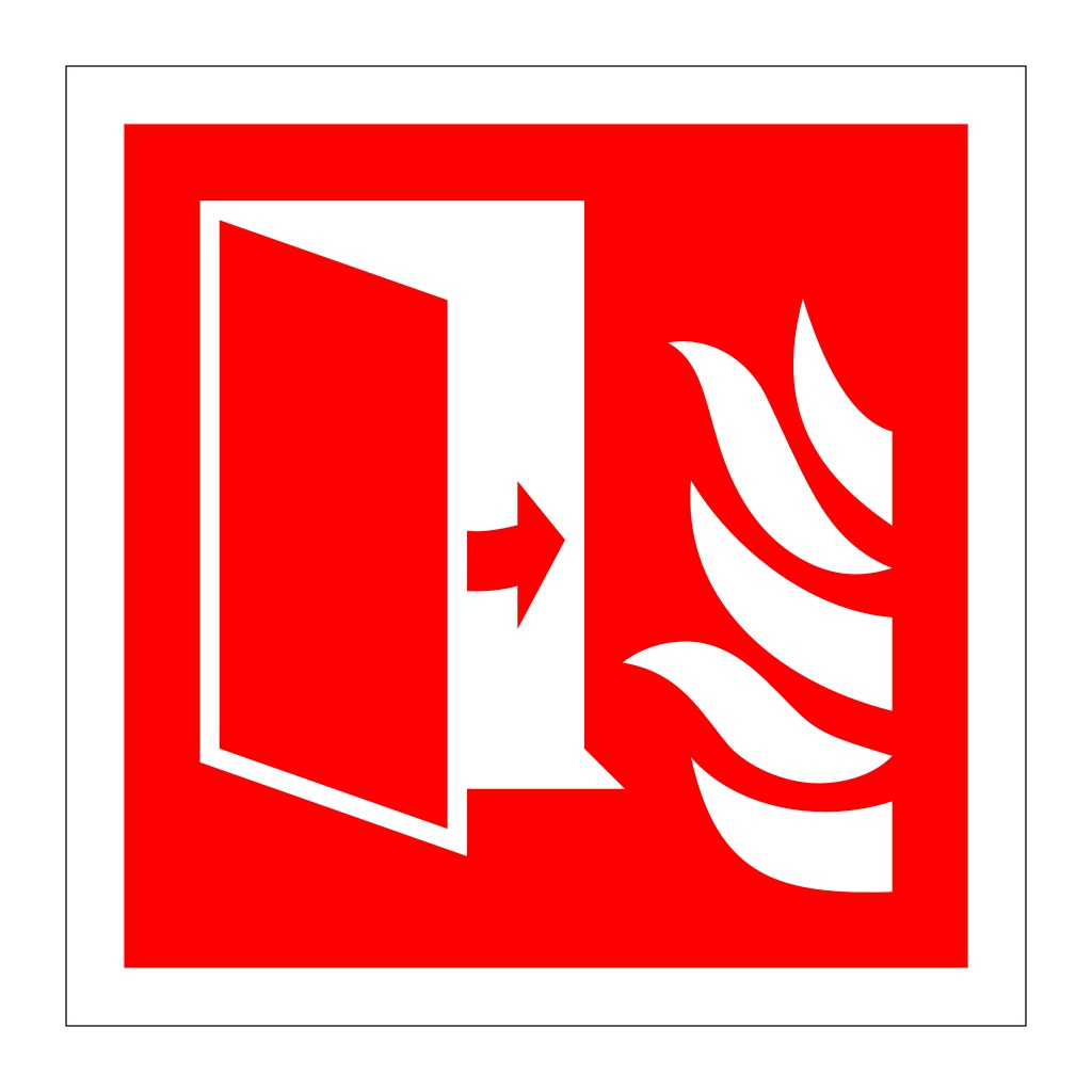 Fire protection door symbol sign | British Safety Signs
