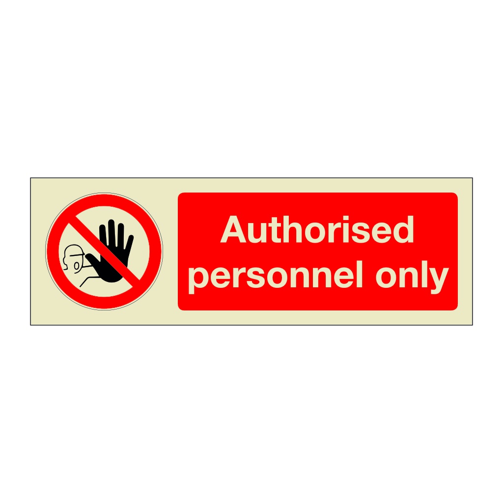Authorised personnel only (Marine Sign) | British Safety Signs