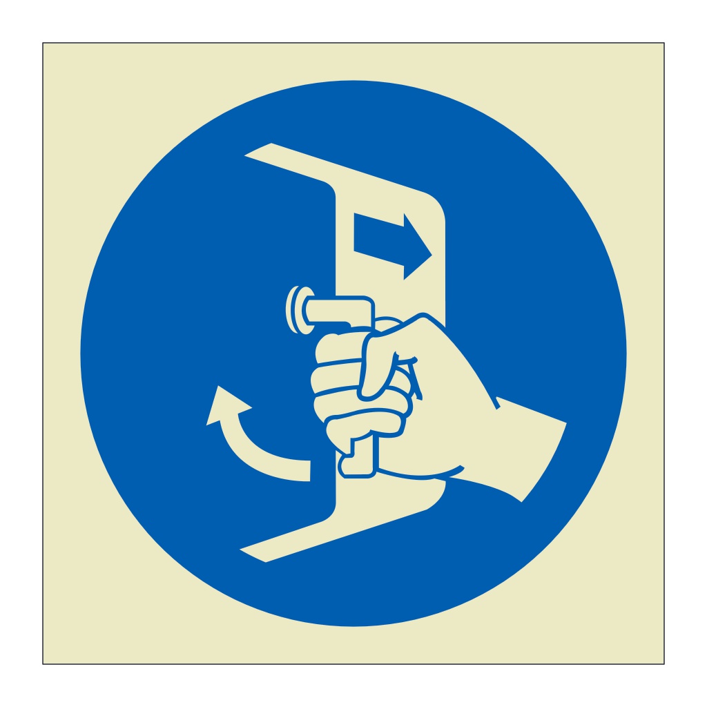 Secure hatches symbol 2019 (Marine Sign) | British Safety Signs