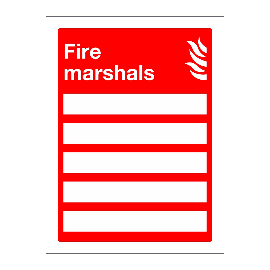 Fire marshals sign | British Safety Signs