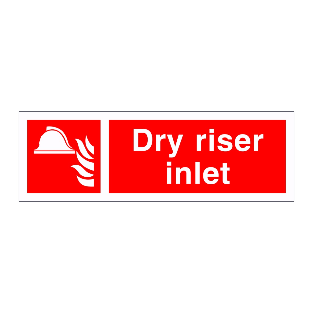 Dry riser inlet sign | British Safety Sign