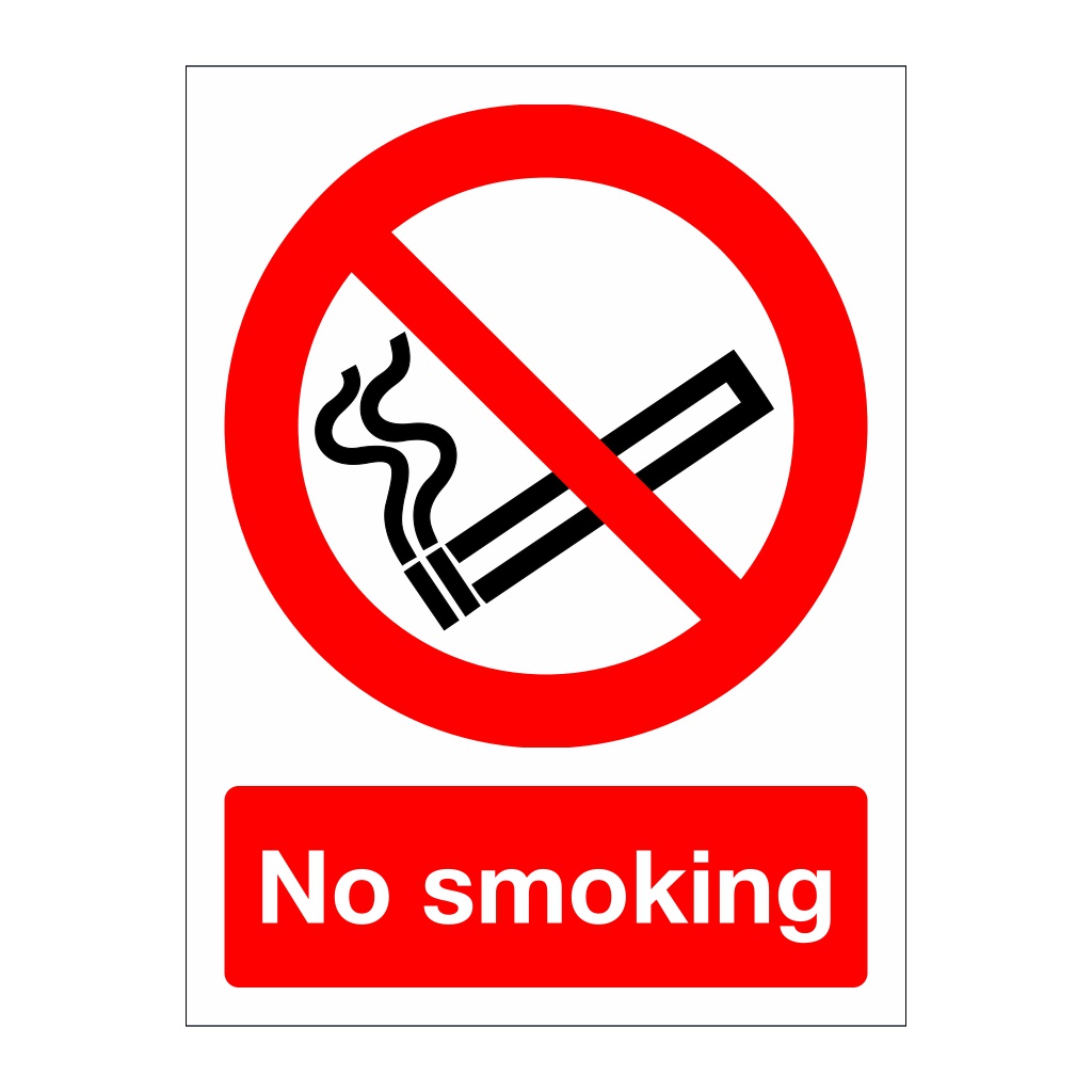 No smoking sign | British Safety Signs