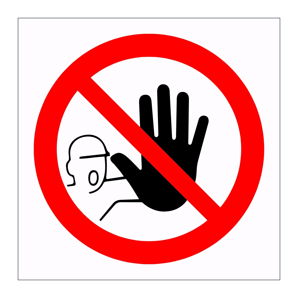 No access symbol sign | British Safety Signs