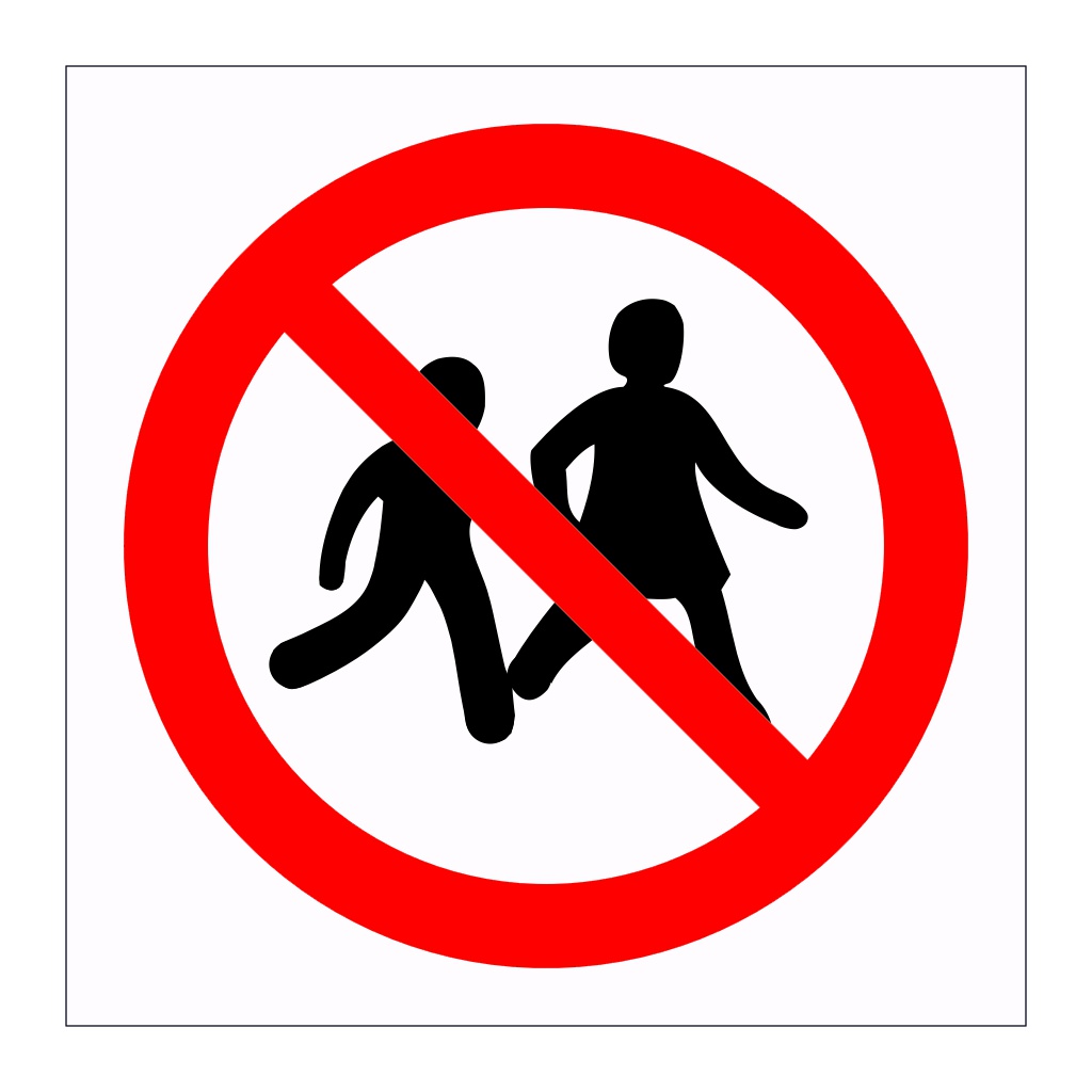 No children symbol sign | British Safety Signs