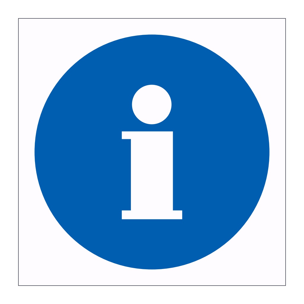 Information symbol sign | British Safety Signs