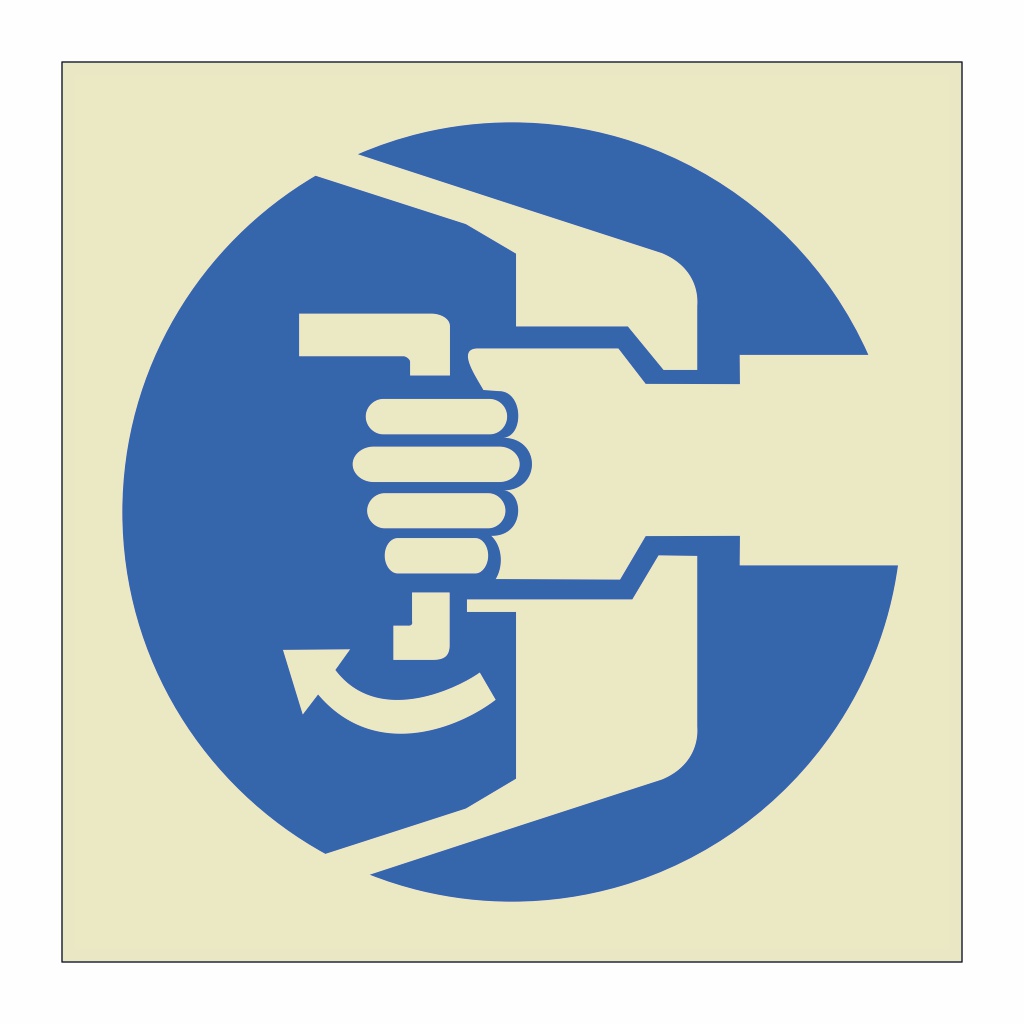 Secure hatches symbol (Marine Sign) | British Safety Signs