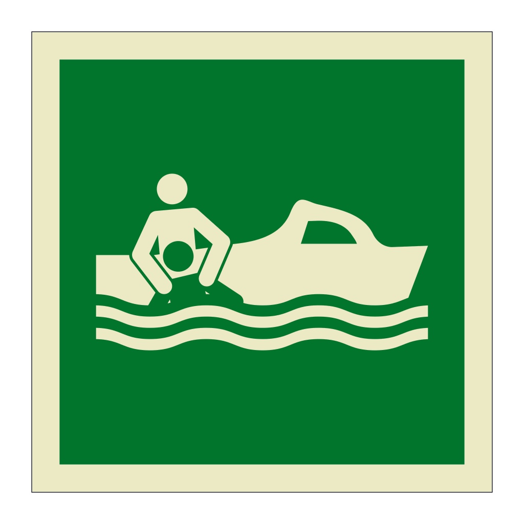 Rescue boat symbol 2019 (Marine Sign) | British Safety Signs